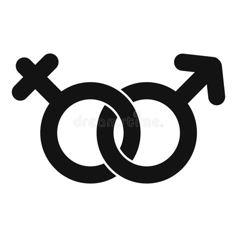 Gender Pride Identity Icon Simple Vector Support Movement Stock Vector
