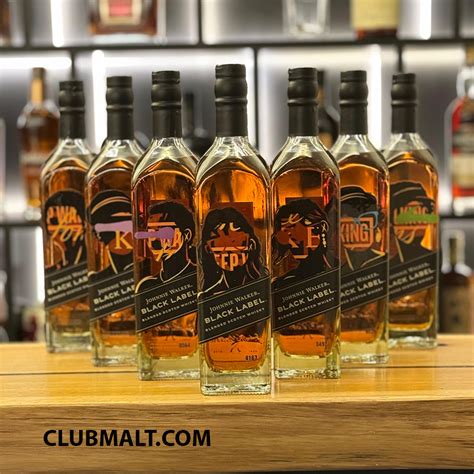 Johnnie Walker Black Label Andy Gellenberg X Ai 70cl Each Club Malt