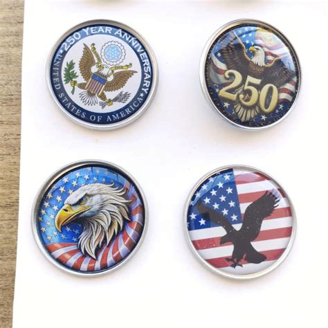 Commemorative 250th Anniversary Lapel Pins In 6 Models American Themed