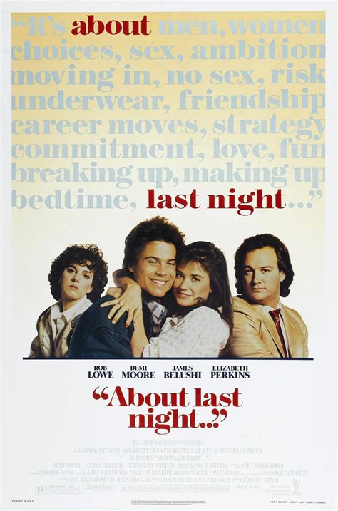 About Last Night 1986 Quotes Imdb