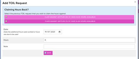 How To Add And Manage Toil Staffsavvy Support