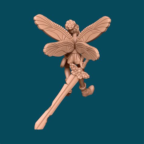 Stl File Neena A Pixie Champion Dnd Miniature Presupported ・3d