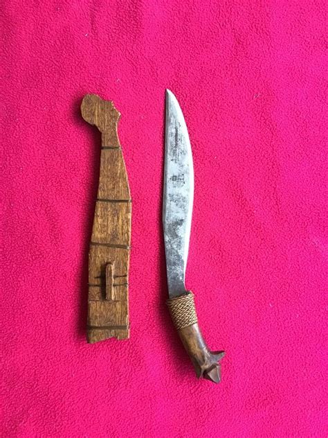 Antique Philippine Visayan Talibon Philippines Moro Dagger With Matched Scabbard 2097329909