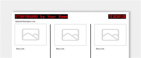 Storyboard Template Ditch That Textbook