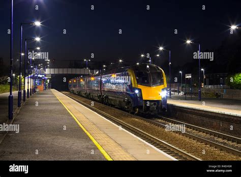 First Hull Trains Class 180 Dmu 180111 Calling At Brough Railway Station West Of Hull With A