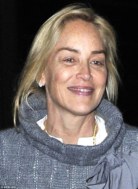 Sharon Stone Lets Her Natural Beauty Shine As She Jets Back To Lax With No Make Up On Daily