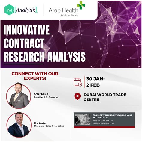 Come Meet Eric Landry And Amer Ebied At The Arab Health Conference In The Dubai World Trade