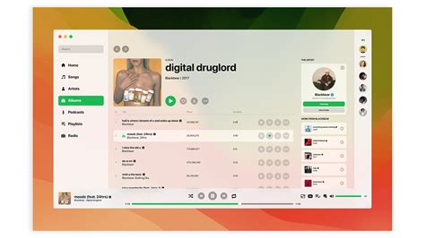Wip Spotify Ui Design Concept Behance