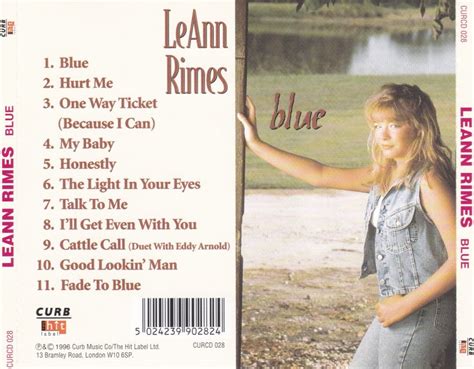 Leann Rimes Blue Curb Uk Cd Album 45cat