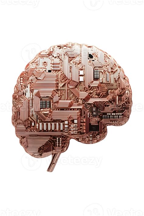 Brain Shaped Circuit Board 54950909 Png