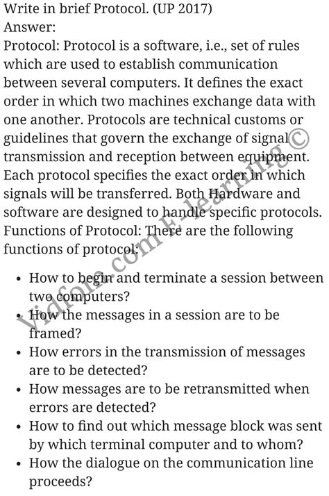 Class Computer Science Chapter Modes Of Transmission English Medium Vidfom E Learning
