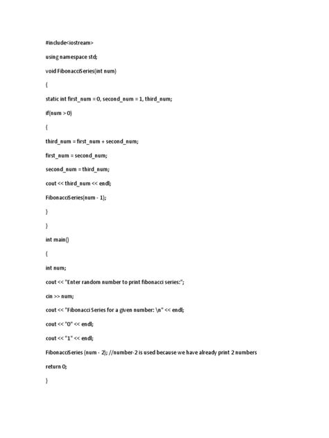 Fibonacci Recursion Pdf