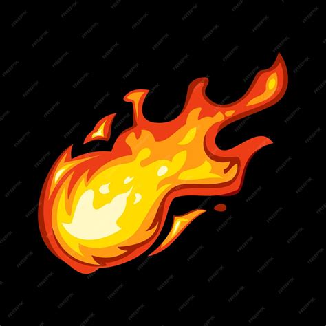 Premium Vector Fireball Premium Art Vector Illustration