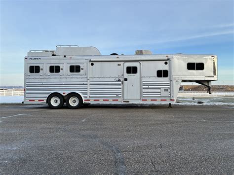 Used 2009 Platinum 3 Horse 10 Living Quarters Horse Trailer For Sale In Randolph Mn