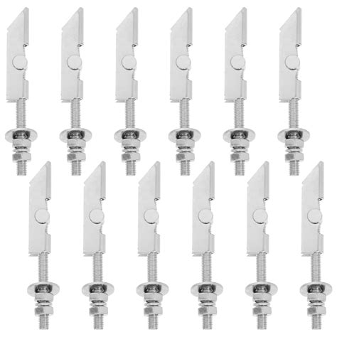 Masteelf 12pcs Toggle Bolts Wing Nuts Toggle Bolt Steel Toggle Drywall Anchors Screws Screw