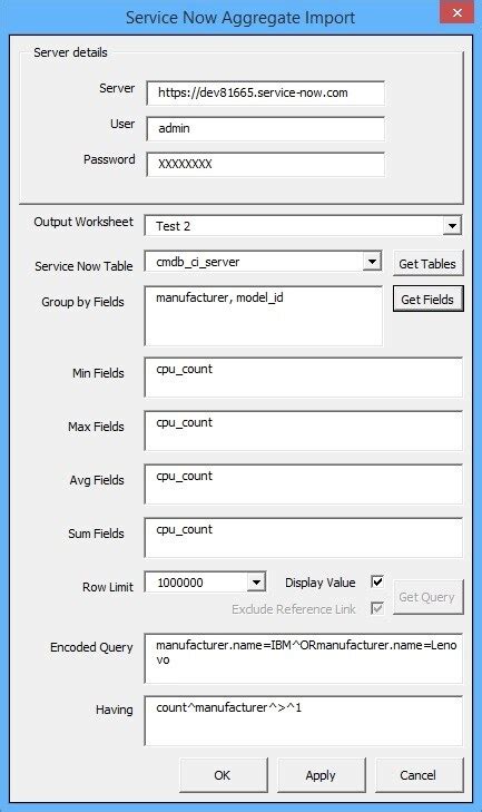 excel servicenow add in servicenow community