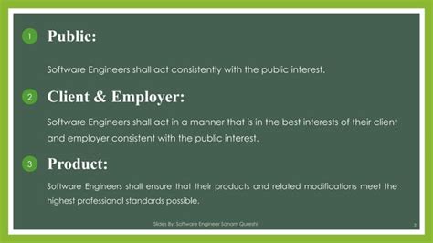 Software Engineering Code Of Ethics And Professional Practicespptx