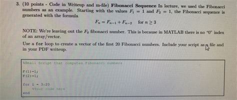 Solved 3 10 Points Code In Writeup And M Ile Fibonacci Chegg Com