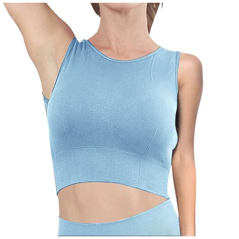 Durtebeua Womens Seamless Padded Sports Bra Padded Sports Bra High