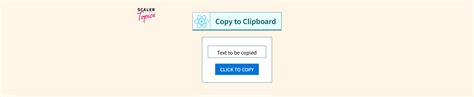 React Copy To Clipboard Functionality Scaler Topics