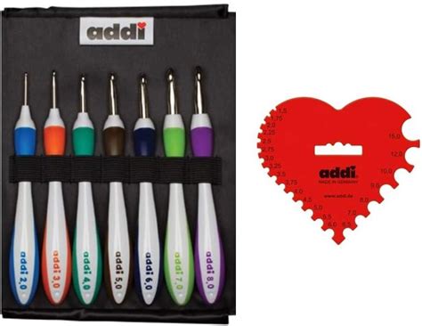 Addi Crochet Hook Swing Standard Set Bundle With 1 Red