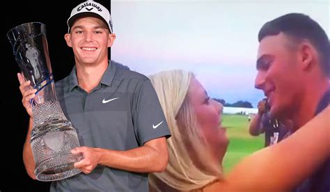 Pga Tour Winning Golfers Girlfriend Avoids Pda With Cringe Kiss Snub
