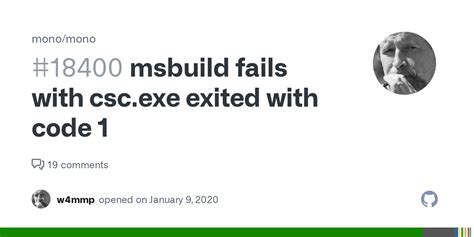 Msbuild Fails With Csc Exe Exited With Code Issue Mono Mono GitHub