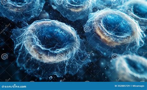 Exploring The Fascinating World Of Microscopic Cellular Structures Stock Image Image Of