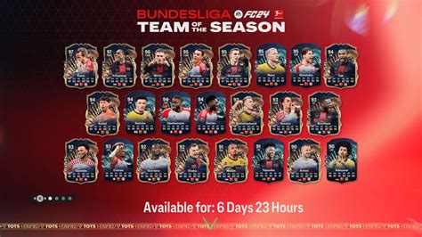 Guia De Ultimate Team Tots Da Bundesliga Coroa Temporada Histórica Do