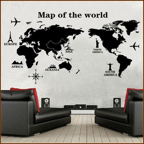 Large Wall Decal World Map Map Resume Examples 1zv8aed023