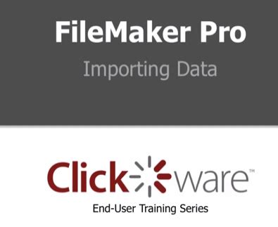 FIleMaker Pro Importing Data YouTube FileMakerProGurus