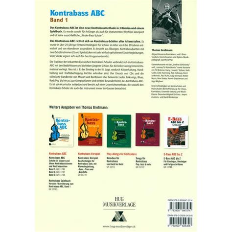 Edition Hug Kontrabass Abc 1 Schule Thomann United Kingdom