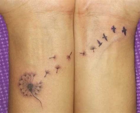Dandelion And Birds Small Wrist Tattoos Tattoos For Daughters Wrist
