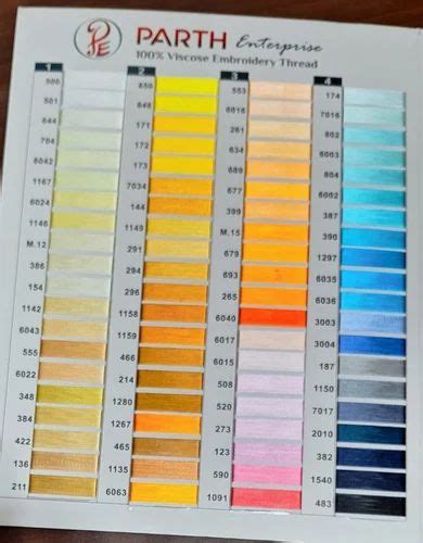 Multicolor Embriodery Thread Viscose Packaging Type Reel At ₹ 345