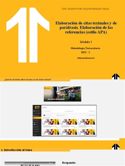 Semana 6 Módulo 5 Videoconferencia 6pptx Pdf
