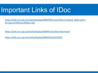 SAP IDoc Overview And Outbound IDoc Pptx