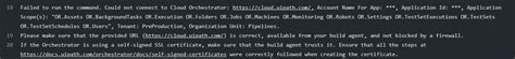 Connection Error In Oauth For Orchestratorcloud Deployment Through