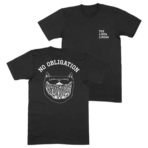 Smiling Cat Pocket T Shirt Black The Linda Lindas Official