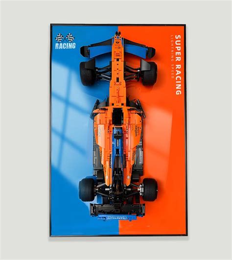 Icuanuty Display Wallboard For Lego 42141 Technic Mclaren Formula 1