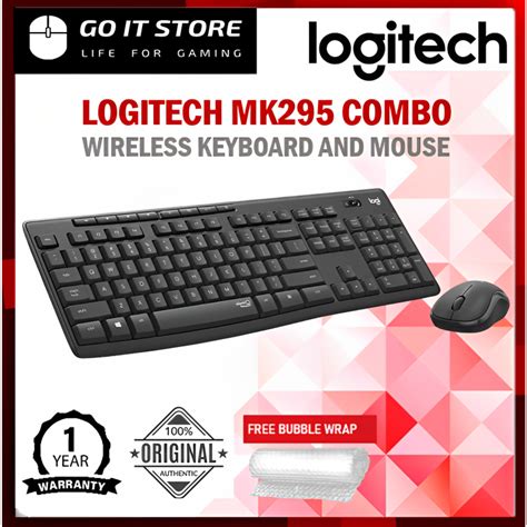 Logitech Mk295 Silent Wireless Keyboard Mouse Combo Shopee Malaysia