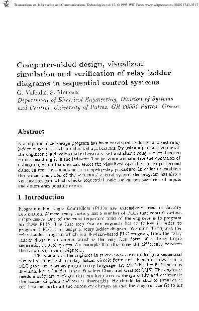 Pdf Computer Aided Design Visualizedsimulation And Verification Of