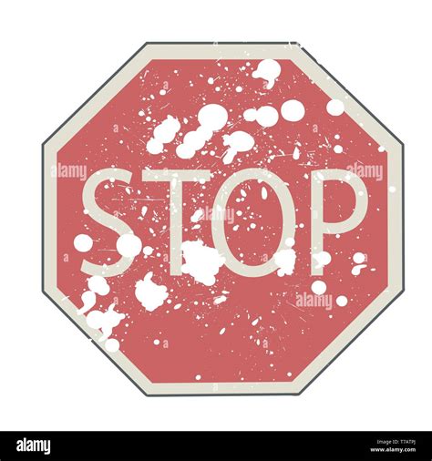 Vector Illustration Of Stop Sign Stock Vector Image And Art Alamy