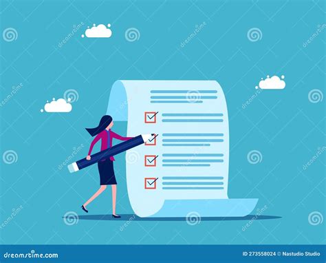 Project Progress Monitoring Businesswoman Checking Project Document