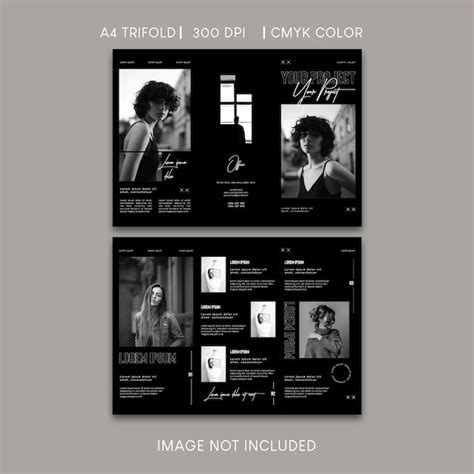 Premium Psd Fashion Store Project Trifold Brochure