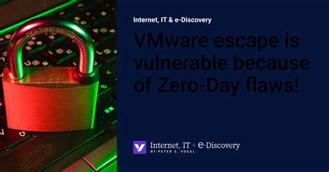 Vmware Escape Is Vulnerable Because Of Zero Day Flaws Internet It And E Discovery
