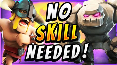 3 Crown In 45 Seconds Unstoppable Golem Ebarbs Deck — Clash Royale
