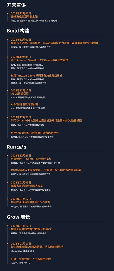 亚马逊云科技助力游戏上云第七讲awsc站小助手 亚马逊云科技游戏开发者社区