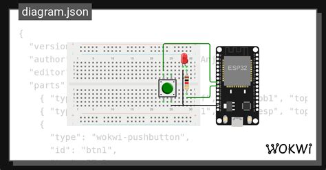 Pushbutton Wokwi Esp32 Stm32 Arduino Simulator