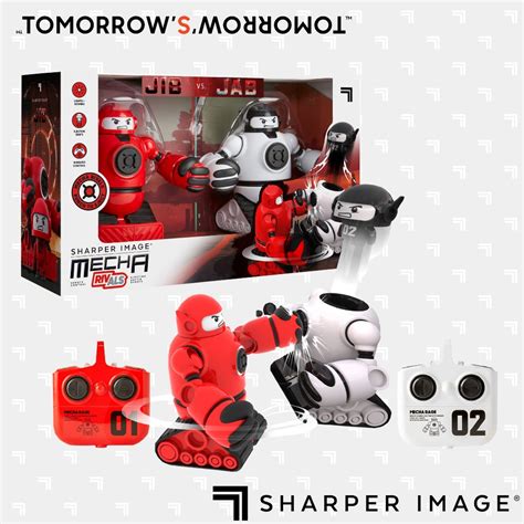 Sharper Image Toy Remote Control Rc Mecha Rivals 1212013131 Two Player Robot Fighting Set