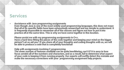 Ppt Help With Programming Assignments Provided By Experts Powerpoint